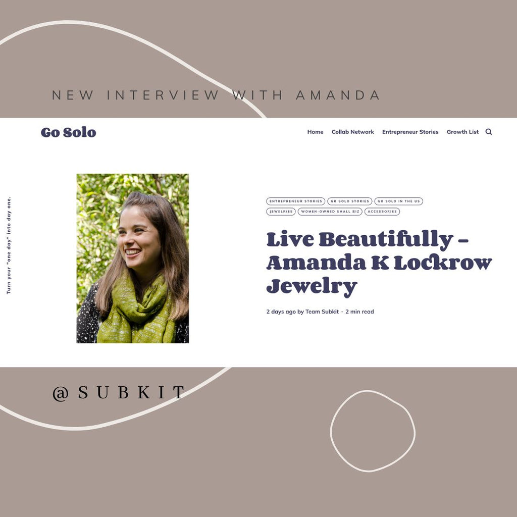 Live Beautifully - new interview up on Go Solo – Amanda K Lockrow